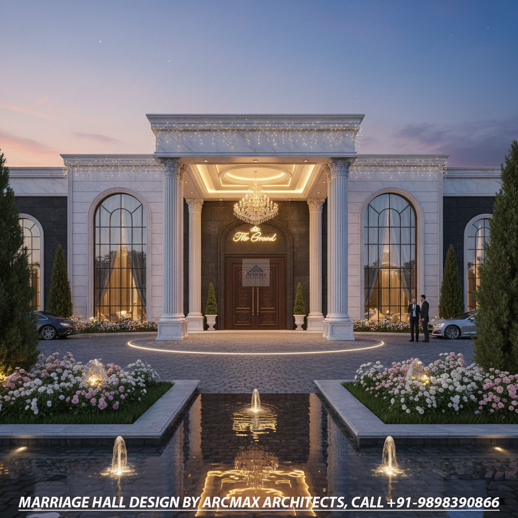 Marriage Hall Design | Modern Wedding & Banquet Hall Architecture by ...